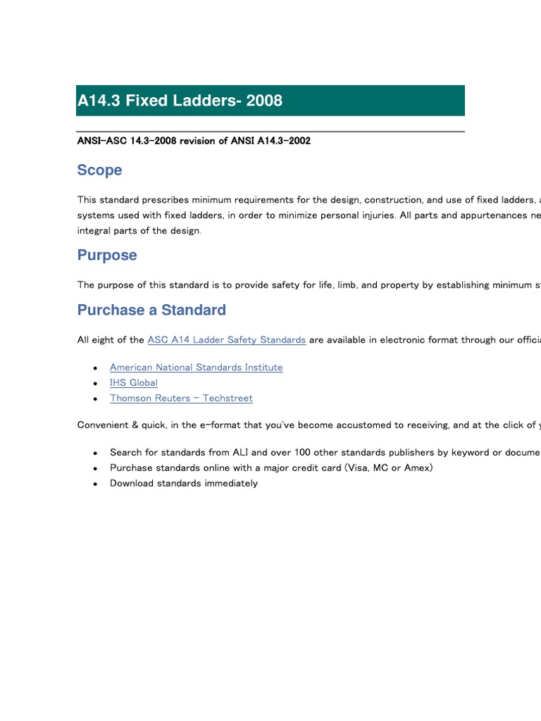 Ansi-Asc 14.3-2008 Revision of Ansi a14.3-2002