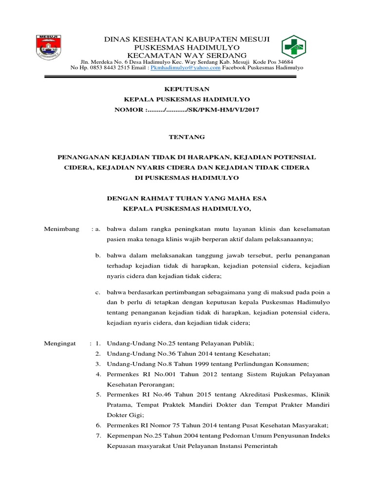 SK KTD KTC KPC Hadimulyo | PDF