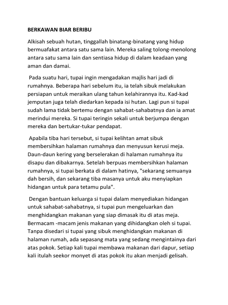 Berkawan Biar Beribu | PDF