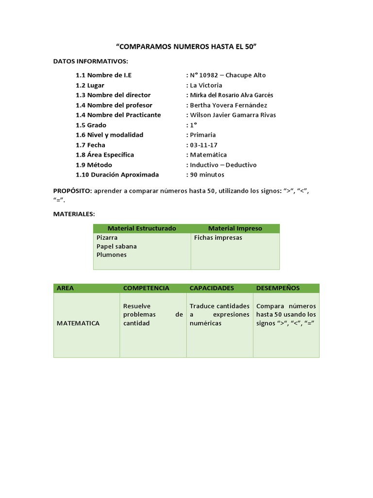 Comparamos Numeros Hasta El 50 | Aprendizaje | Maestros