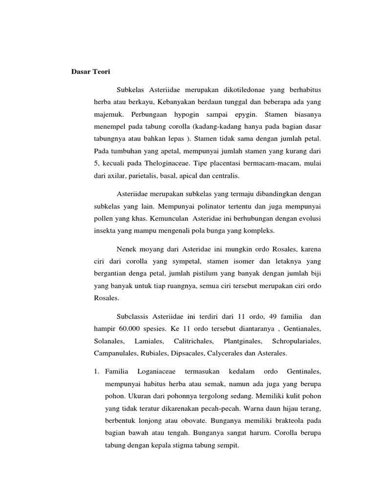 Ciri Khas Subkelas Asteriidae | PDF