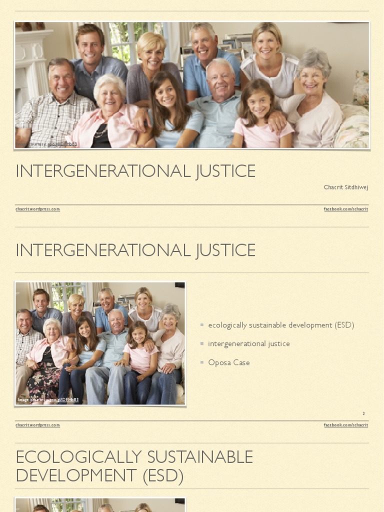 Understanding Intergenerational Justice | PDF | Environmental Social ...