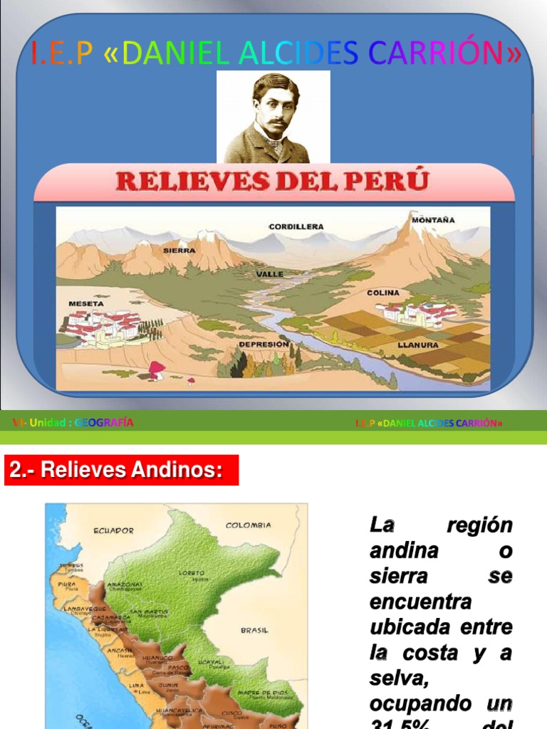 Relieve Andino | PDF | Divisiones Fisiográficas | Andes