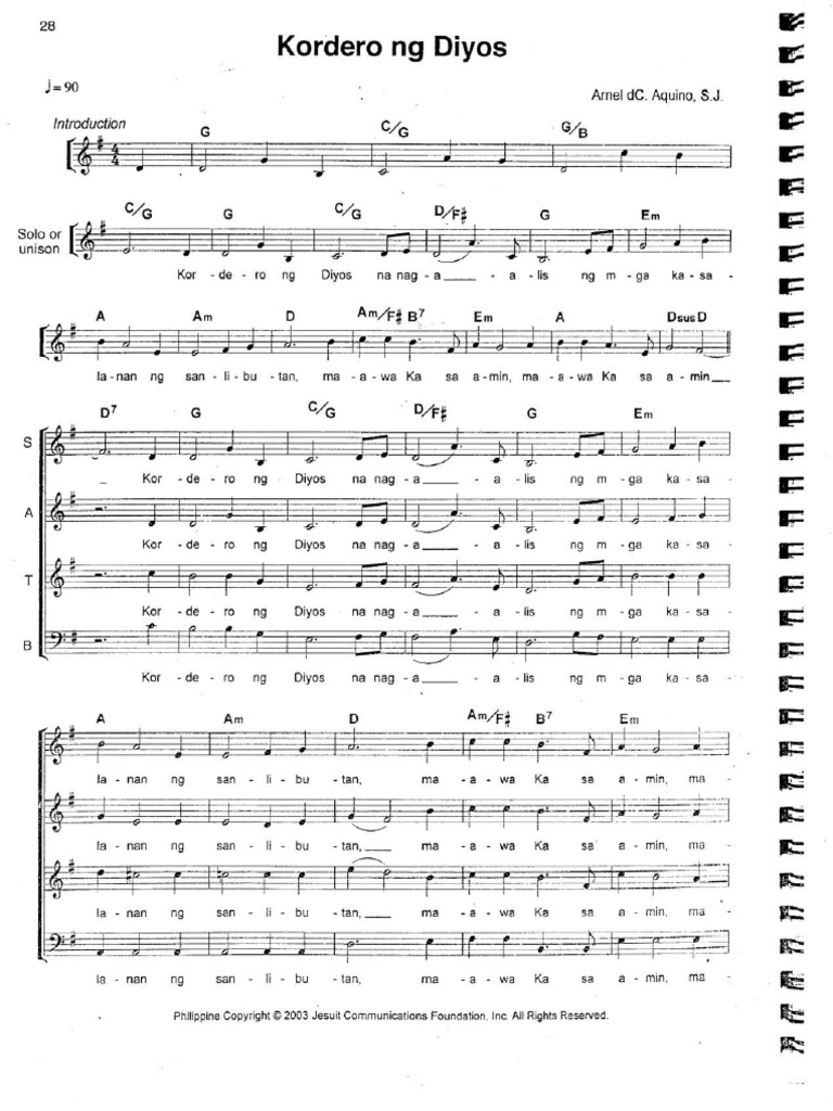 Kordero NG Diyos Arnel Aquino SJ PDF