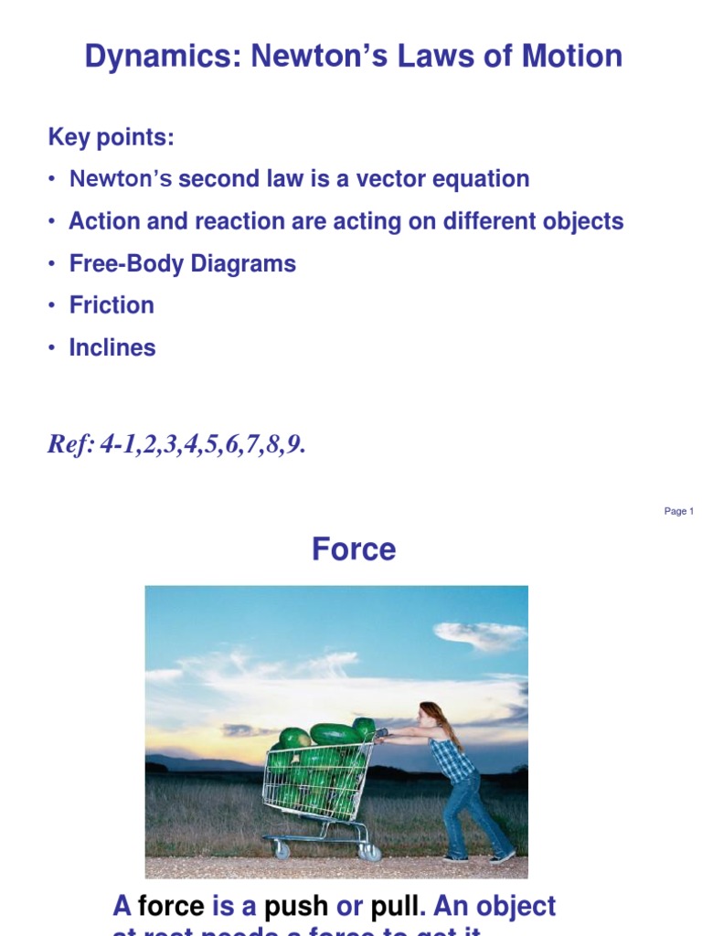 Dynamics | Download Free PDF | Newton's Laws Of Motion | Force
