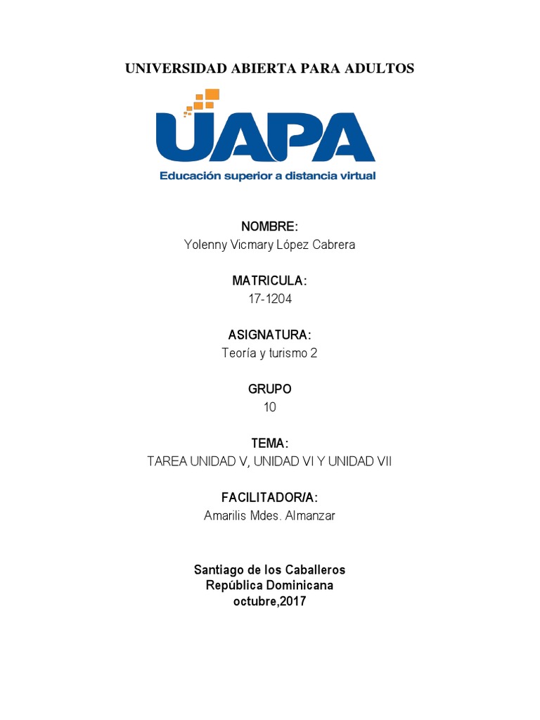 Ultima Tarea Teoria y Tecnica Del Turimos II | PDF | Turismo ... Ultima Tarea Teoria y Tecnica Del Turimos II | PDF | Turismo ...