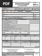 1601c Form | PDF | Withholding Tax | Taxation