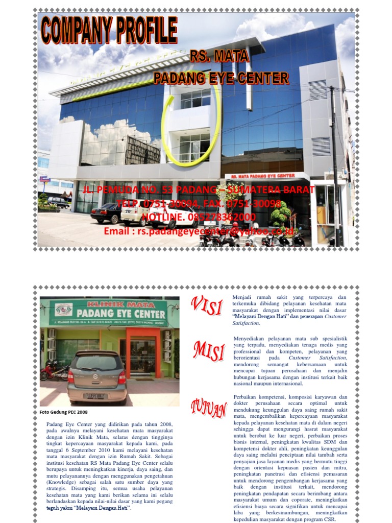 Rumah Sakit Mata Padang Eye Center | PDF