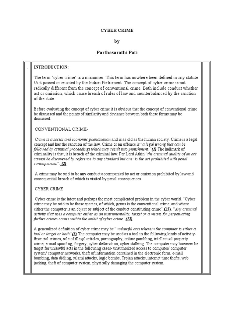 Cyber Crime | Cybercrime | Security Hacker