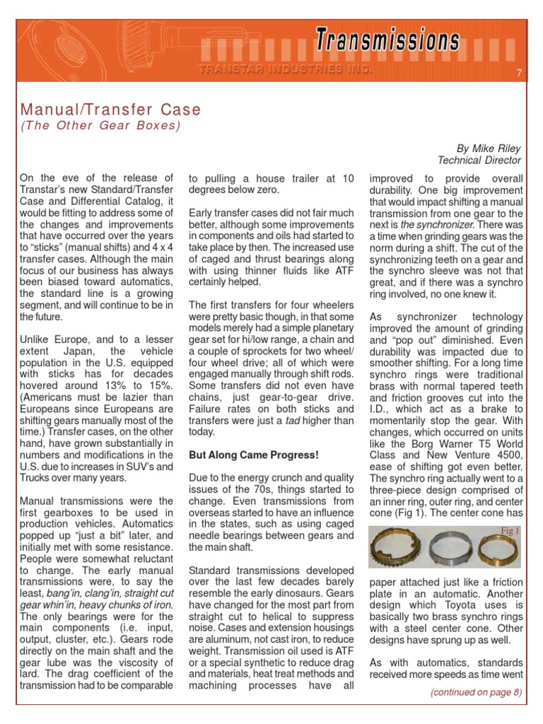 Manual/Transfer Case: (The Other Gear Boxes) | PDF | Manual ...