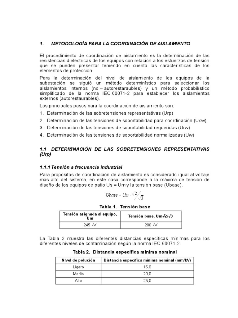 Resumen de La Norma IEC 60071 2 | PDF | Energia electrica | Cantidades ...