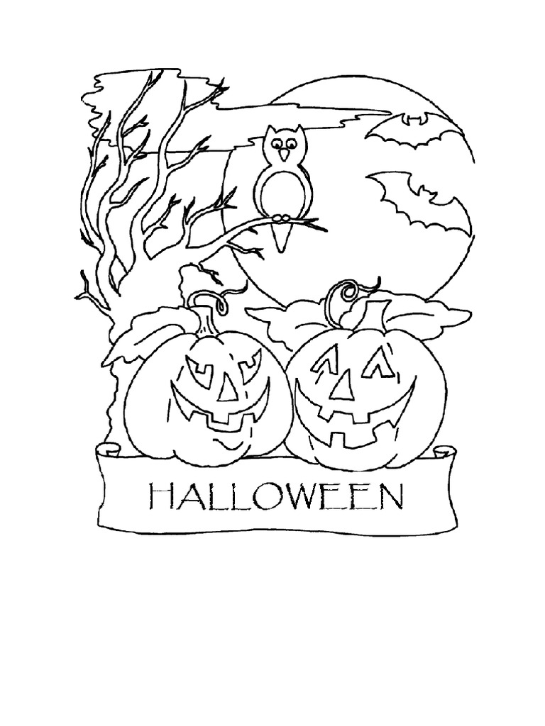 Halloween Fise de Colorat | PDF