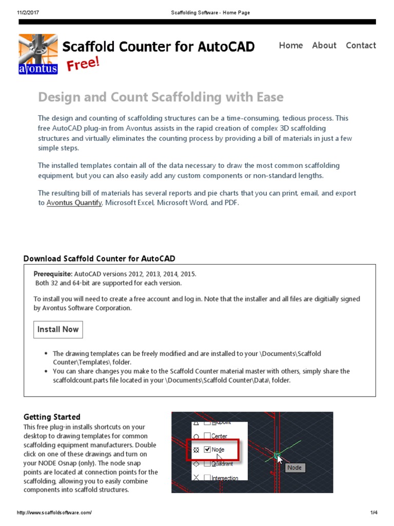 !!scaffolding Software - Home Page | PDF | Microsoft Word | Computer File