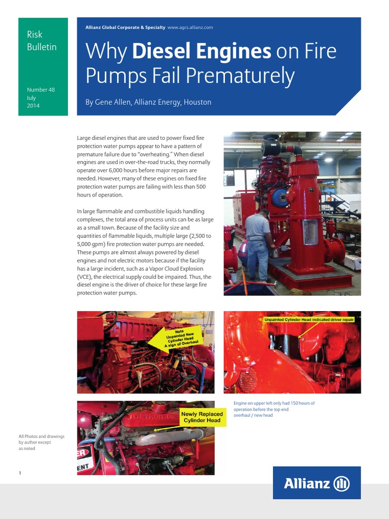 Fire Water Diesel Engine Failures | Download Free PDF | Internal Combustion Engine | Diesel Engine