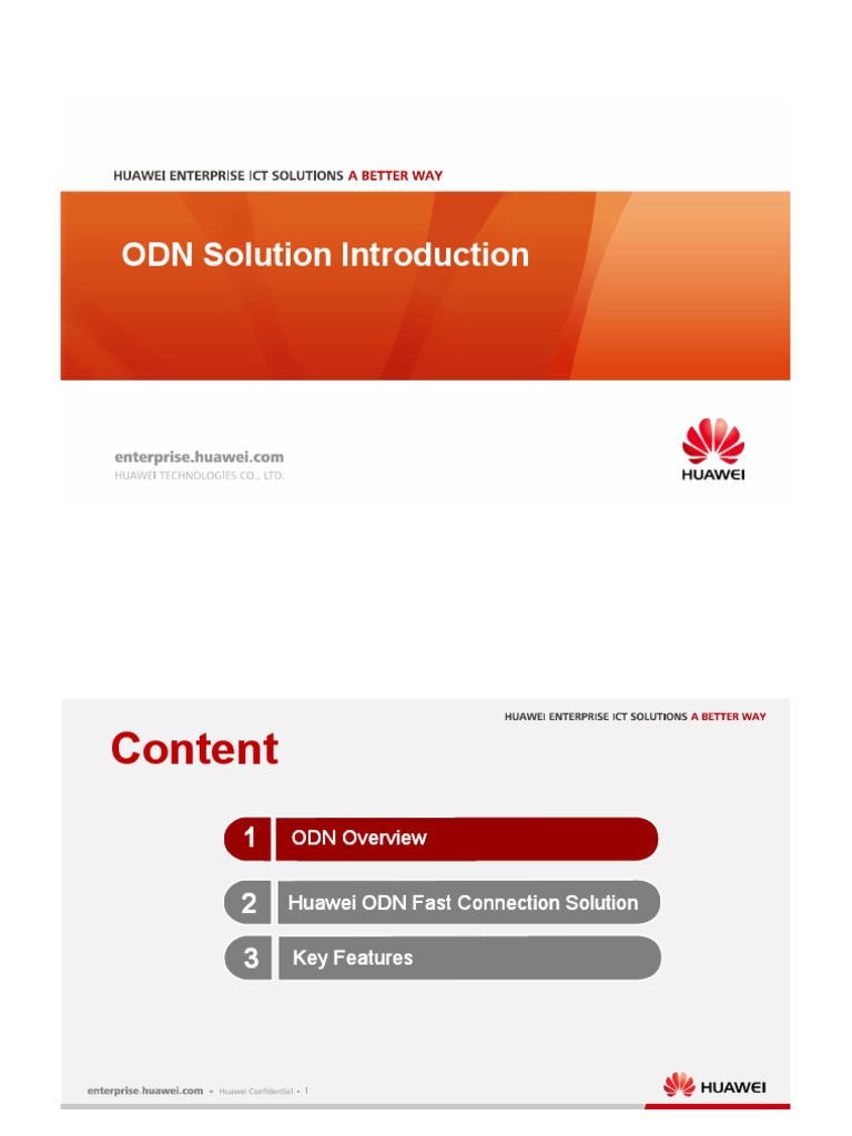 Huawei ODN Solution Introduction PDF | PDF | Fiber To The X ...