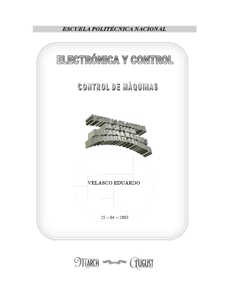 Control en Cascada de Motores | PDF | Sistema de control | Corriente ...