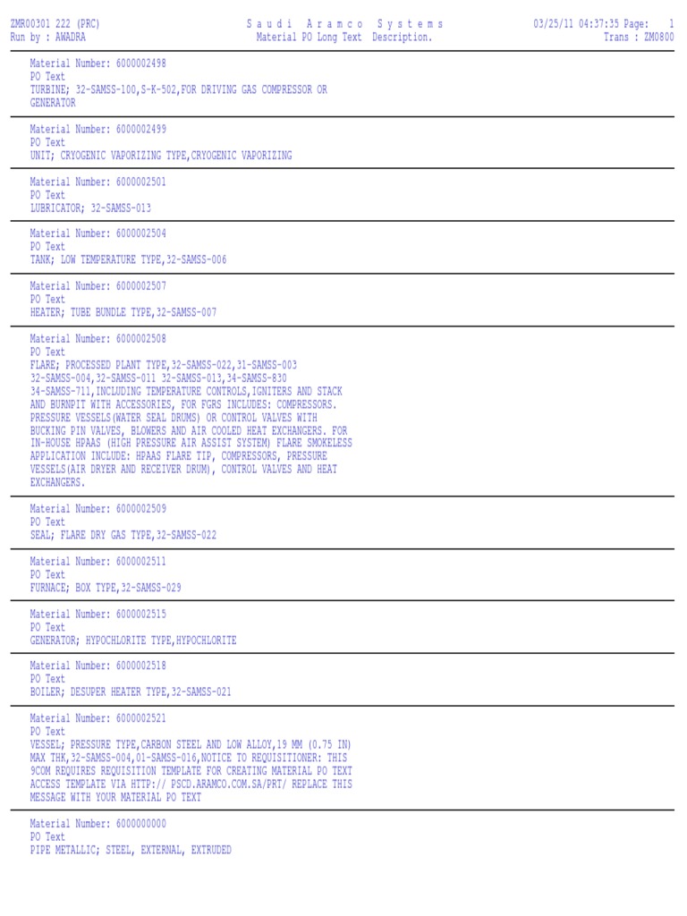 Docslide - Us - Saudi Aramco 9com Long Description PDF | PDF | Pipe ...