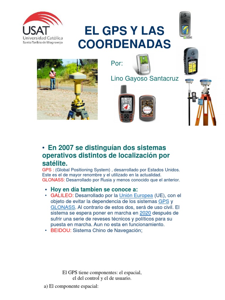 Gps y Coordenadas UTM | PDF | Sistema de Posicionamiento Global | Geomática