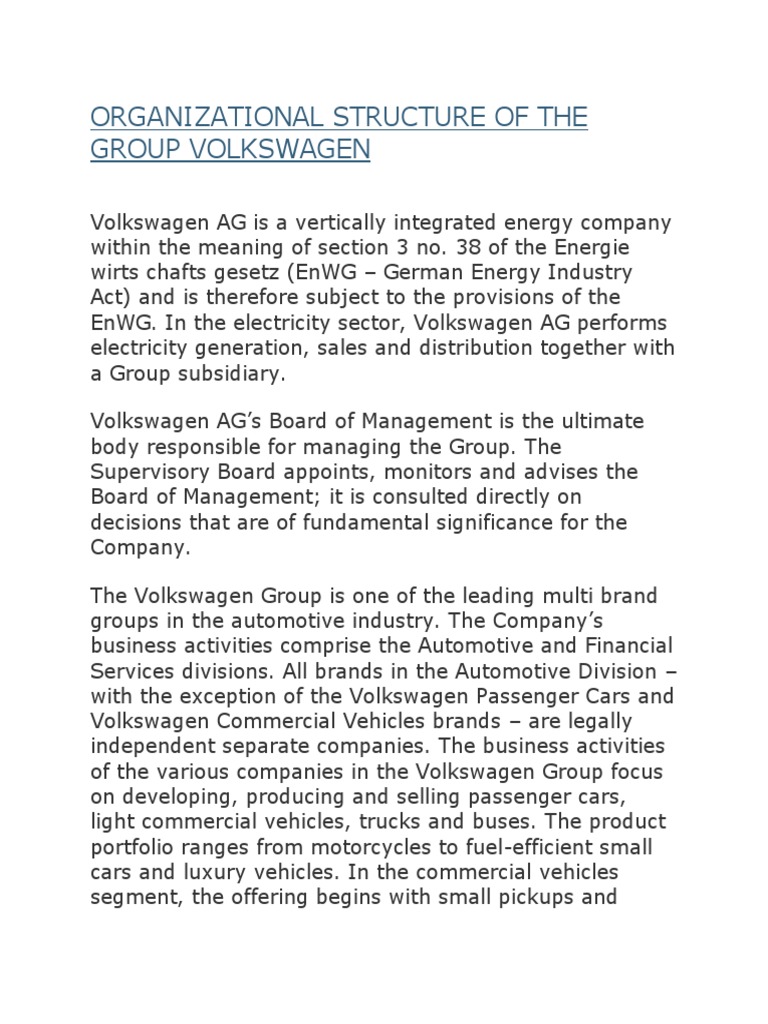 Volkswagen | PDF | Volkswagen Group | Human Resource Management