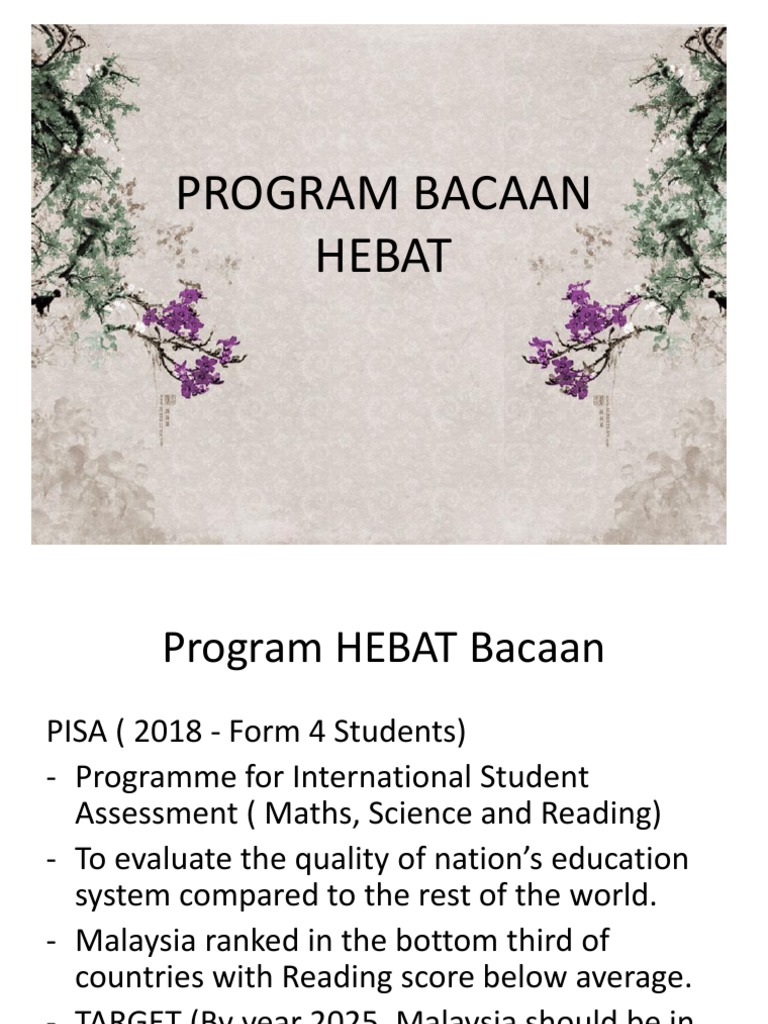 Program Bacaan Hebat | PDF | Reading Comprehension | Applied Psychology