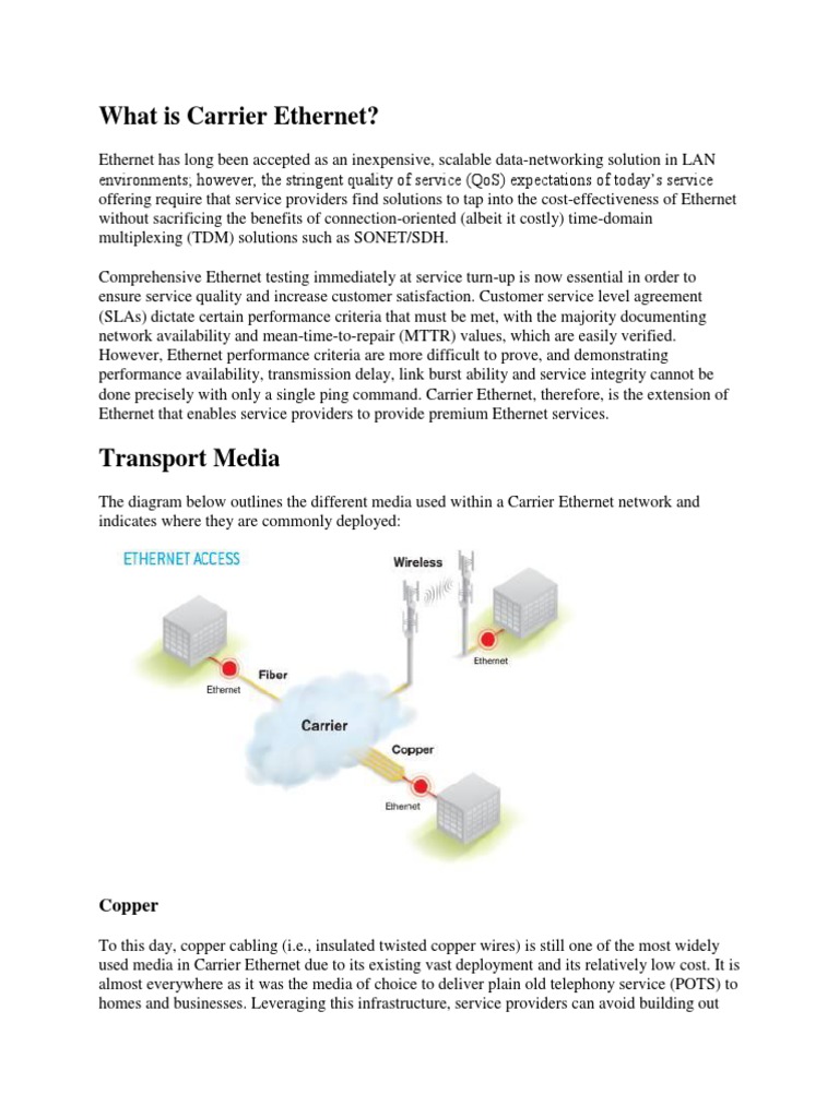 What Is Carrier Ethernet | PDF | Multiprotocol Label Switching | Networking