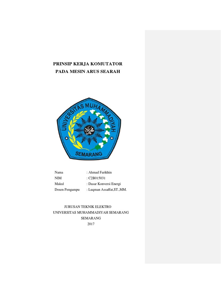 Prinsip Kerja Komutator | PDF