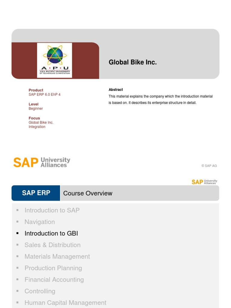 Lecture 2 Intro to GBI | Sap Se | Business Process