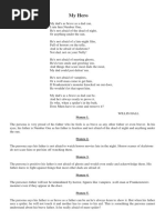 My Hero Poem Analysis for Form 2 | PDF | Horror Films