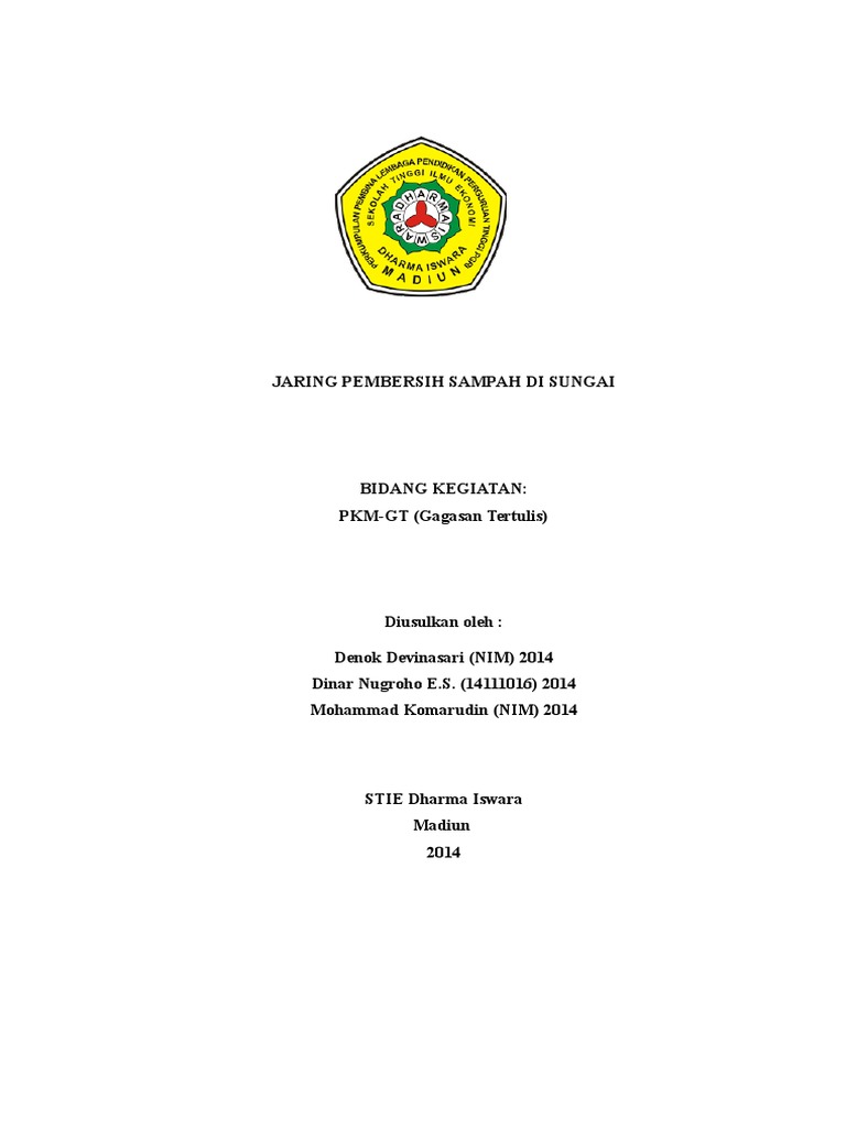 Contoh Proposal PKM-GT | PDF