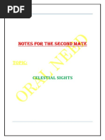 Celestial Navigation Paper -I Syllabus | PDF | Latitude | Earth