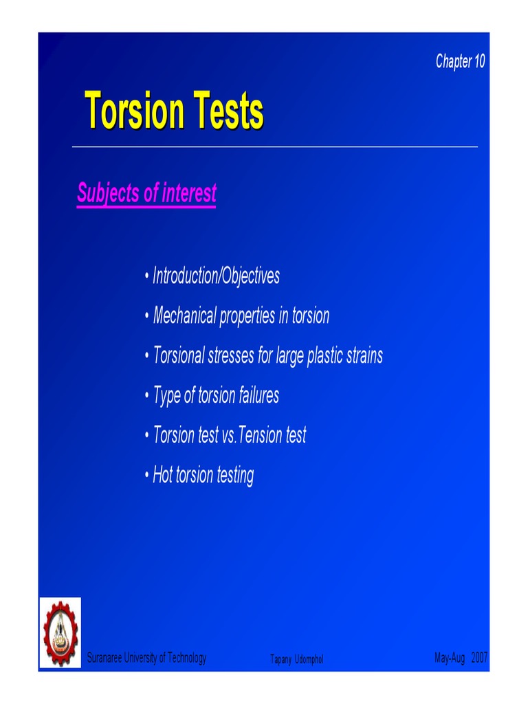10 Torsion Test PDF | PDF | Fracture | Yield (Engineering)