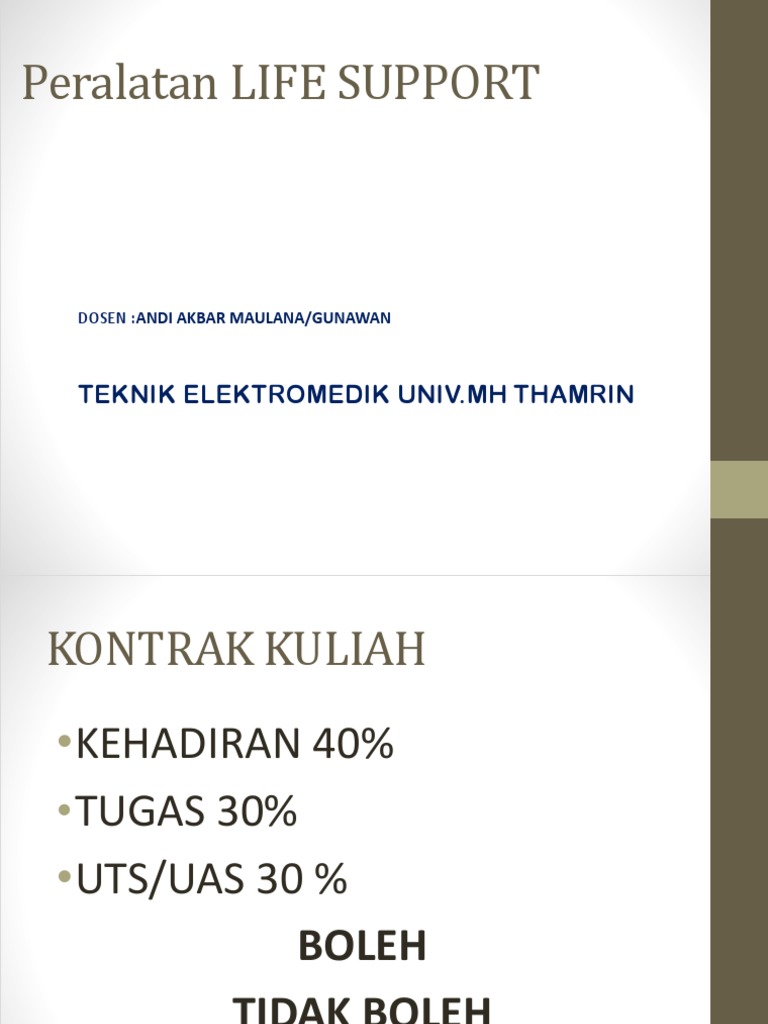 P 1 Peralatan Life Support | PDF