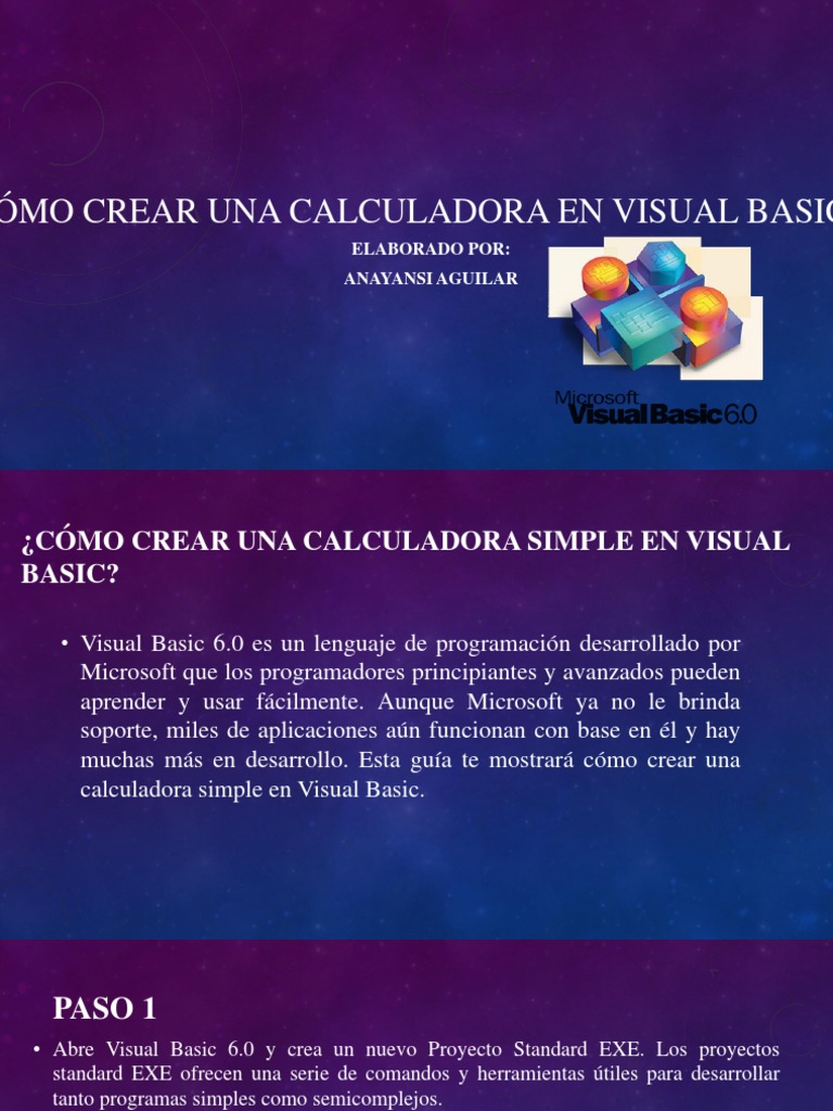Cómo Crear Una Calculadora en Visual Basic | PDF | Básico | Point and Click