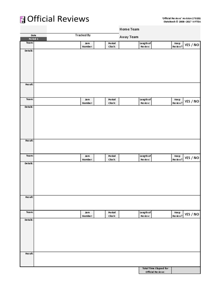 OFFICIAL REVIEWS Wftda Statsbook A4 | PDF