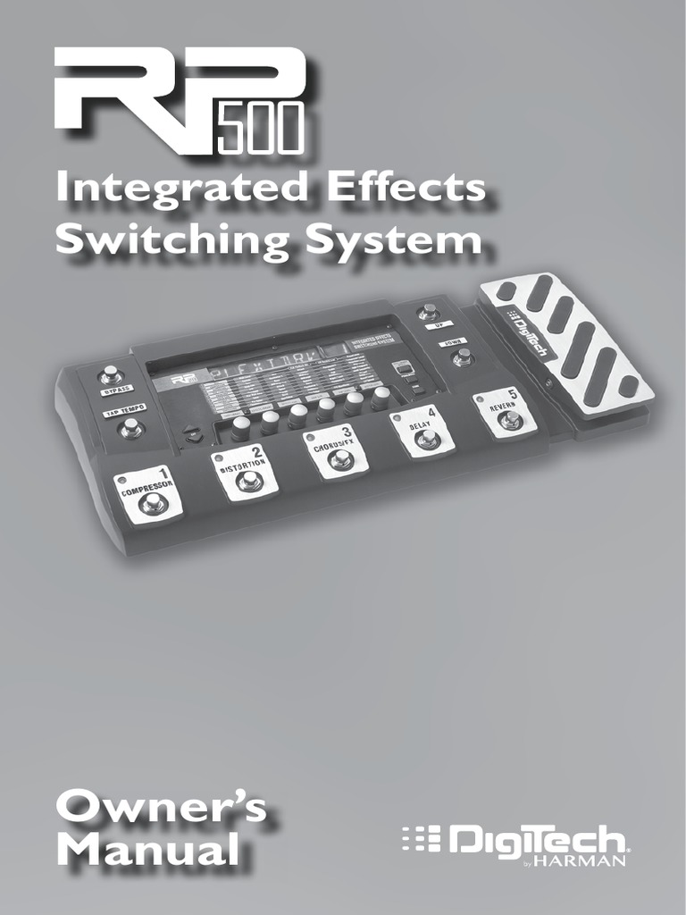 RP500 Manual 5059478-A Original | PDF | Signal Processing | Electronic ...