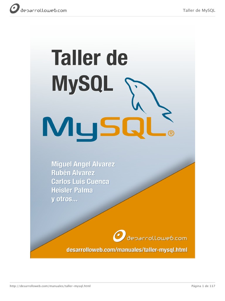 Taller Mysql PDF | Descargar gratis PDF | Mi sql | Servidor web