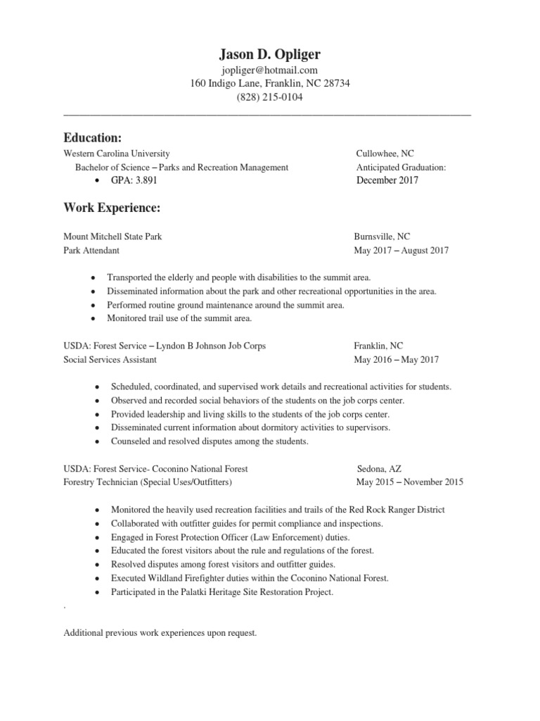 PRM 260 Opliger Resume | PDF | Incident Command System | United States ...