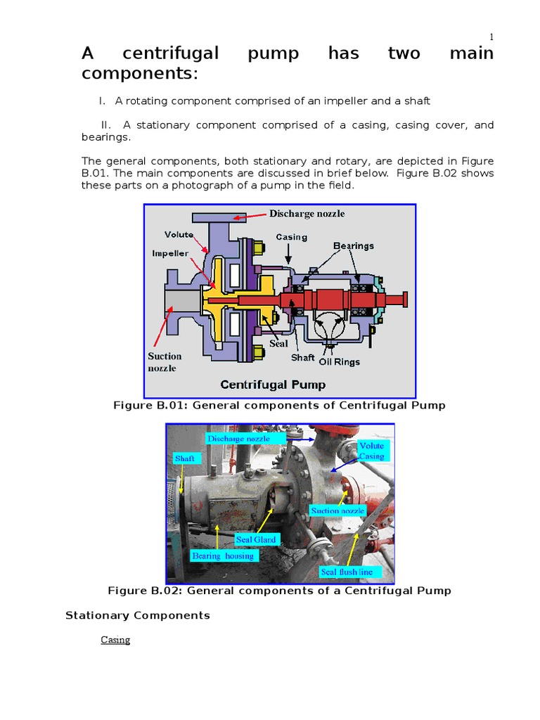 A Centrifugal Pump | PDF | Pump | Bearing (Mechanical)