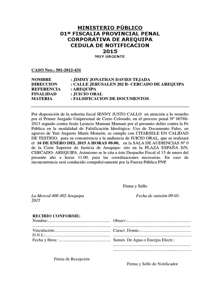 Cedula de Notificacion Manual | PDF | Ley Pública | Información del ... Cedula de Notificacion Manual | PDF | Ley Pública | Información del ...