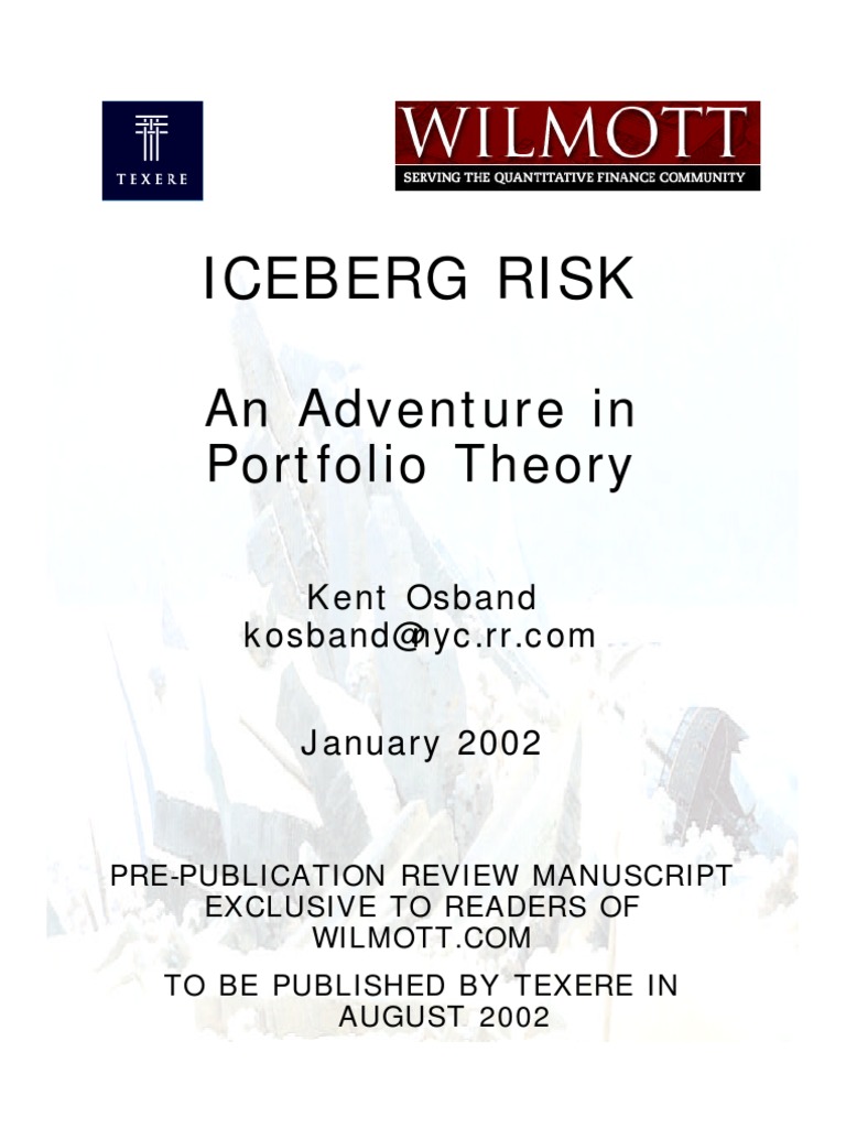Iceberg Risk | PDF | Value At Risk | Volatility (Finance)
