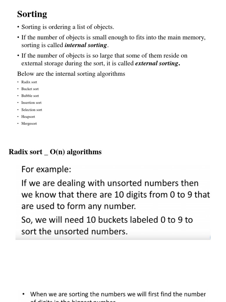 Sorting Algorithms | PDF | Algorithms And Data Structures | Algorithms
