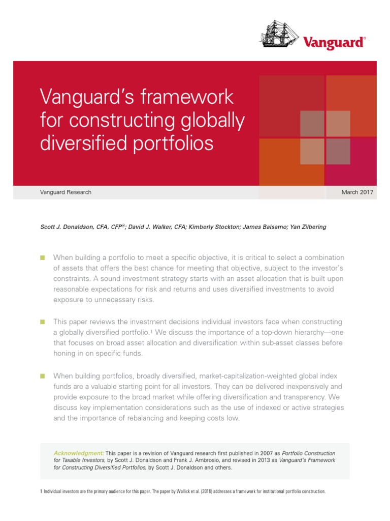 Vanguard's Framework For Constructing Globally Diversified Portfolios | PDF | Asset Allocation ...
