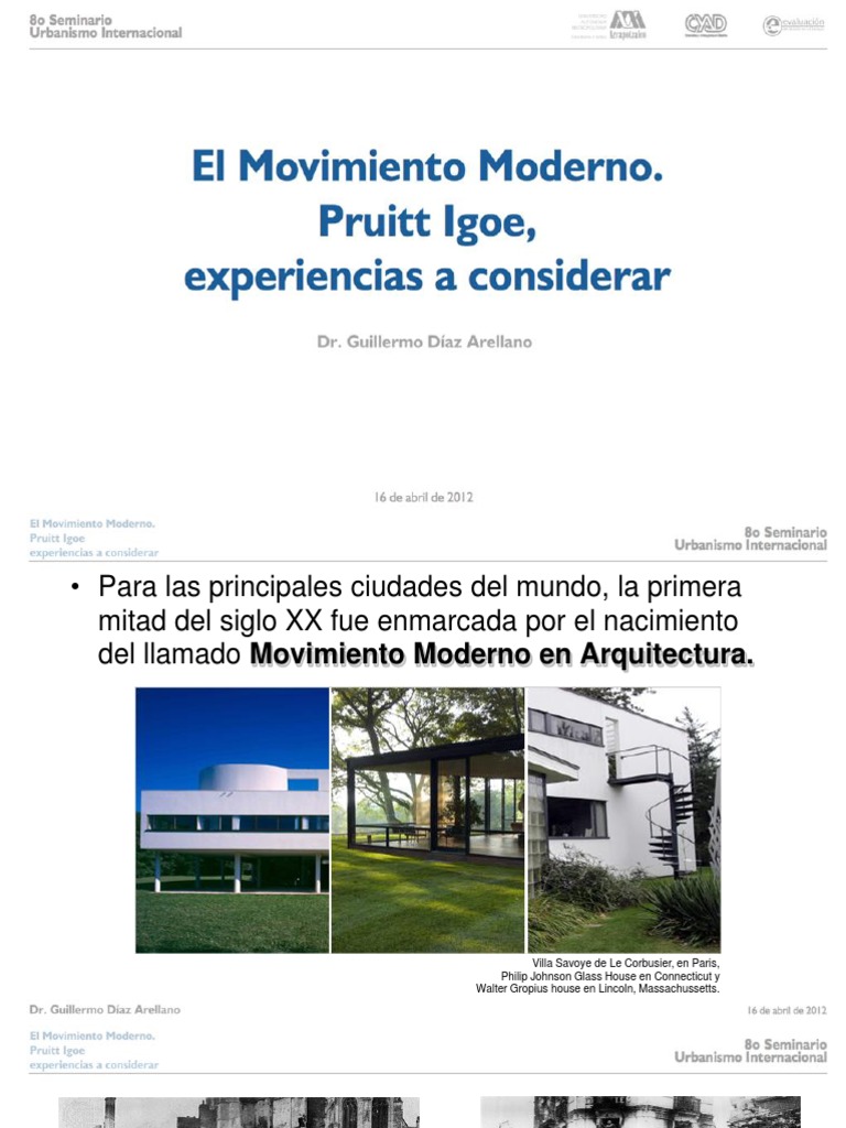 El Movimiento Moderno Pruitt Igoe | PDF | Science | Ciencia (general)