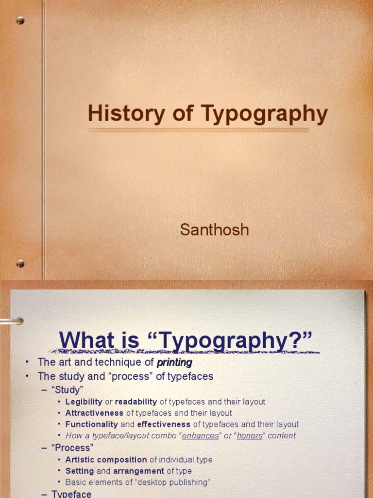 History of Typography Evolution | PDF | Typography | Typefaces