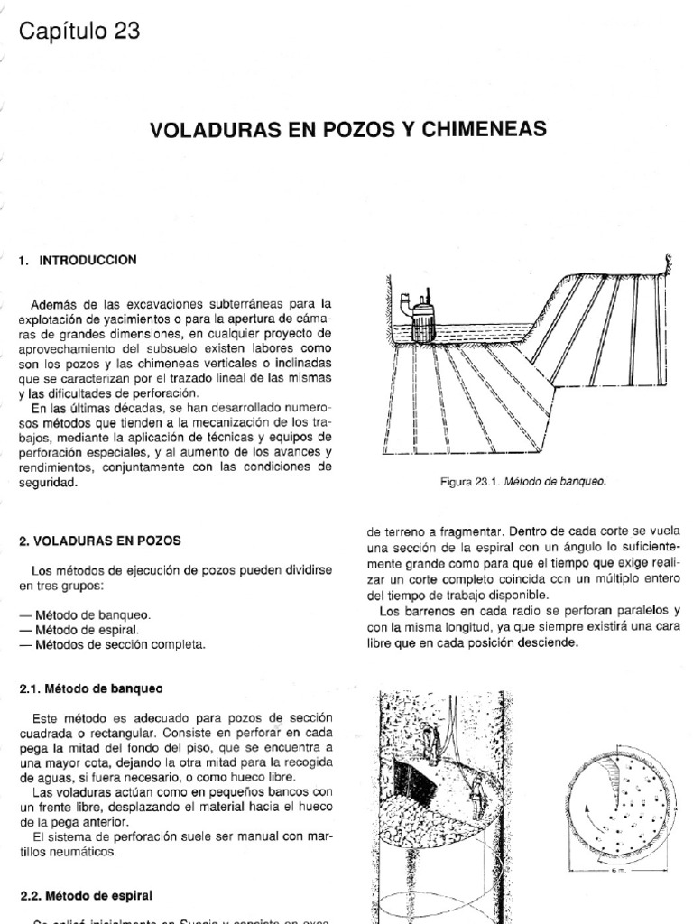 23 - Voladuras en Chimeneas | PDF | Chimenea | Materiales