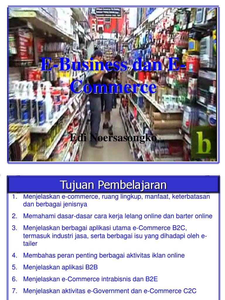 E-Business Dan E-Commerce | PDF