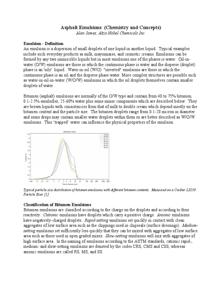 Understanding Asphalt Emulsions | PDF | Emulsion | Asphalt