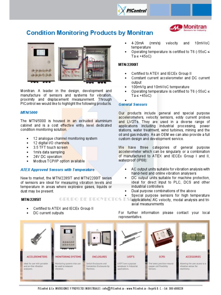 Condition Monitoring Products by Monitran: Grupo de Proyectos ...