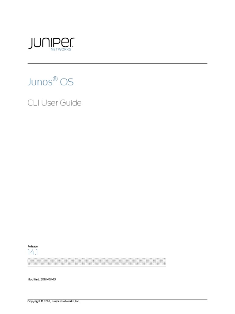Junos Cli | PDF | Command Line Interface | Computing