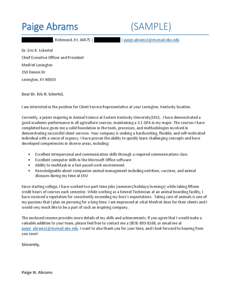 Resume and Cover Letter 2017 Sample | PDF | Business | Wellness